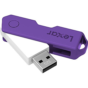 Lexar JumpDrive TwistTurn2 32GB USB 2.0 Flash Drive, Purple (LJDTT2-32GABNAPL)