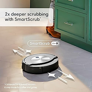 iRobot Roomba Combo j7+ Self-Emptying Robot Vacuum & Mop - Automatically Vacuums and Mops, Fully Retractable Mop pad, Identifies & Avoids Obstacles, Smart Mapping, Works with Alexa, Ideal for Pets