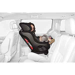 Clek Fllo Convertible Car Seat Featuring Adjustable Headrest, Compact Design, EACT Safety System, and Flame-Retardant Free (Carbon)