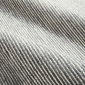 TOWN & COUNTRY LUXE Rita Ribbed Textured Hand Tufted 100% Wool Area Rug, Grey/Blue/Ivory, 8"x10"