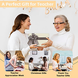 UAREHIBY Teacher Appreciation Gifts with 20 OZ Wine Tumbler - Christmas Gifts for Teacher - Gift Basket for Women Teacher - Thank You Gifts for Men - End of The Year Gifts - Back to School Gifts