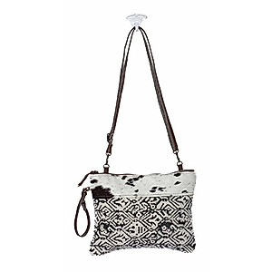 Myra Bag Dual Strap Cotton & Cowhide Bag S-1147