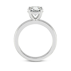 FRIENDLY DIAMONDS 1 Carat IGI Certified Heart Shape Lab Grown Diamond Ring | 14K Or 18K White, Yellow Or Rose Gold | Quinn Solitaire Diamond Engagement Ring | FG-VS1-VS2 Quality