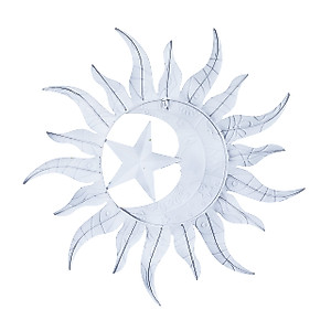 Sun Moon & Stars Metal Wall Hanging Garden Art