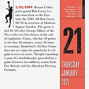 Official 365 Sports Facts-A-Year Page-A-Day Calendar 2021