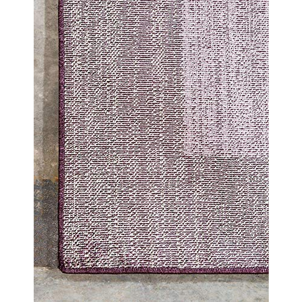 Unique Loom Del Mar Collection Area Rug-Transitional Inspired with Modern Contemporary Design, 6' 0 x 9' 0 Rectangular, Violet/Ivory
