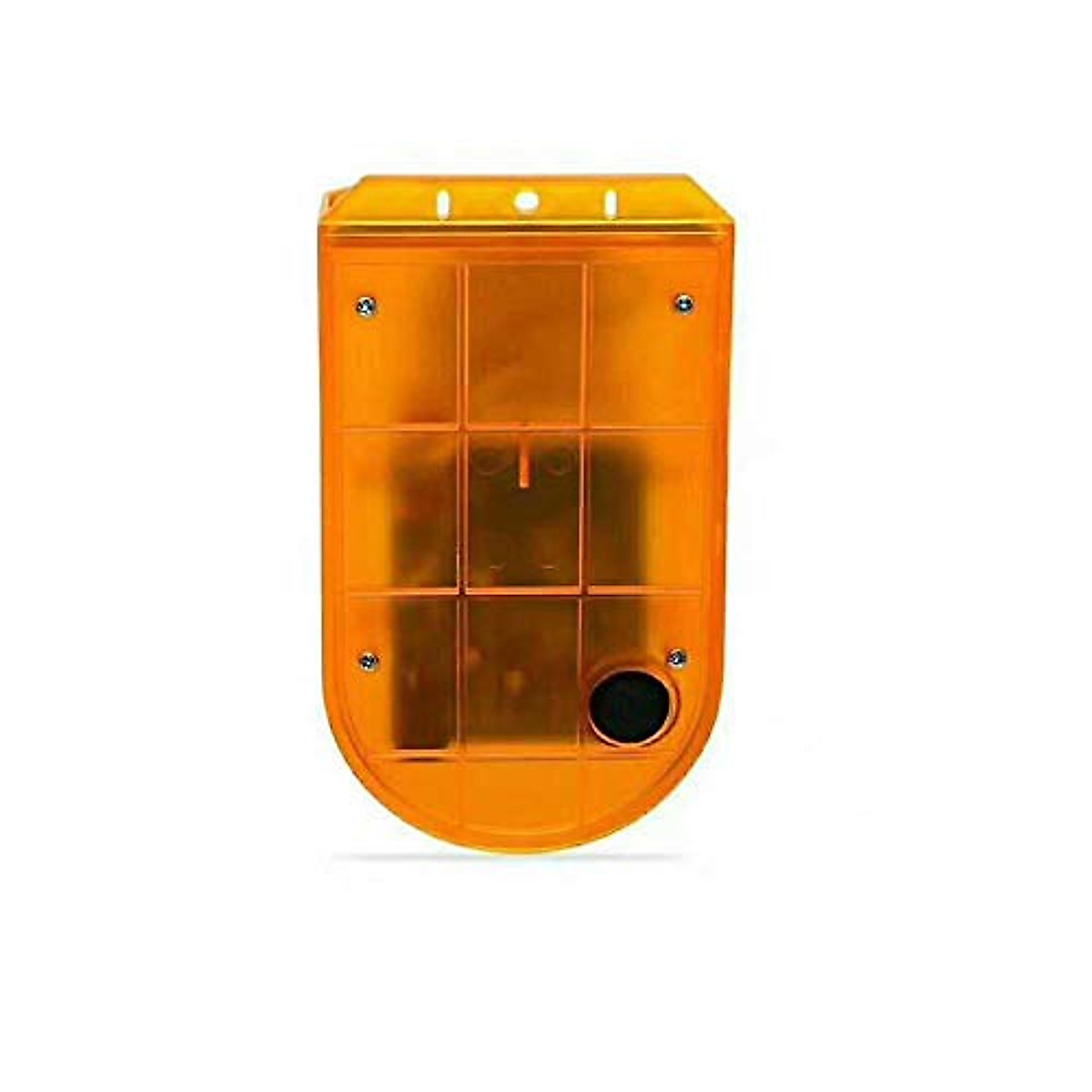 Aolyty Solar Motion Sound Alarm LED Strobe Warning Red Light Security Outdoor Keep Animal Away for Home Warehouse Farm (Yellow Lampshade)