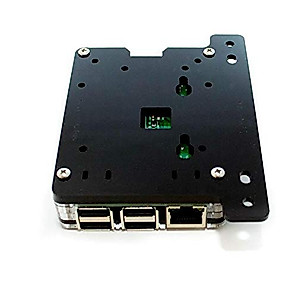 Zebra VESA Arm Mounting Plate - Acrylic - for Raspberry Pi5, 4 B, 3B+, 3, Pi 2, and Pi B+ Arduino: Black