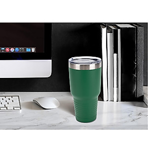 100 North, Polar Camel, United States National Parks, Green 30 Ounce, Stainless Steel, Vacuum Insulated Travel Tumbler Mug With Clear Lid, Yellowstone Adventures