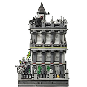 General Jim's 3-Level 7,357 Piece Lunatic Asylum Hospital Mad House – a City Modular Architecture Building Block Set | Comparible with Major Brick Building Brands