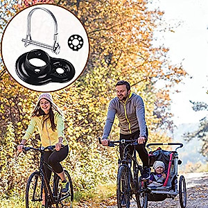Bike Trailer, Bike Coupler Hitch 2 Pack, Compatible with Instep & Schwinn Bike Trailers, Flat and Angled Coupler for Various Bicycle Sizes, Models and Styles, Instep Bike Trailer Parts