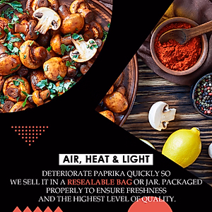 The Spice Lab Sweet Paprika Powder - High Color ASTA 120+ - 4.1 oz Shaker Jar – Premium Gourmet Spanish Paprika Vegan Approved All Natural Kosher Non GMO Gluten Free Spice – Rich in Antioxidants