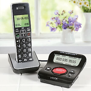 CPR V100K Spam Call Blocker for Landline Phones – Stop All Unwanted Calls at a Touch of a Button - Scam Call Blocker for Home Phones