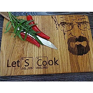 Algis Crafts | Chopping Board - LET'S COOK | Custom Wedding, Anniversary, Housewarming Gift, First Home Gift | Handmade Birthday Gift | Laser Engraved Cutting Board