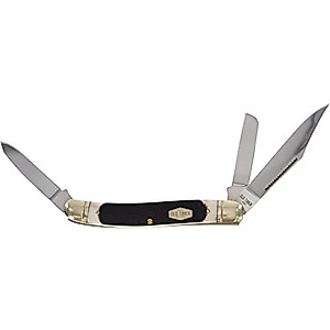 Old Timer 858OTB Genuine Bone Lumberjack 7.9in S.S. Traditional Folding Knife with 3.4in Clip Point Blade and Bone Handle for Outdoor, Hunting, Camping and EDC