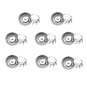 8PCS Shaver Head Replacement Blade compatible with Skull Shaver Pitbull Electric Razors
