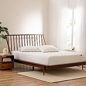SERTA Power Clean Triple Action Quilted Soft Waterproof Mattress Pad Protector, Moisture Wicking Protection with 15" Deep Pocket, Twin, White