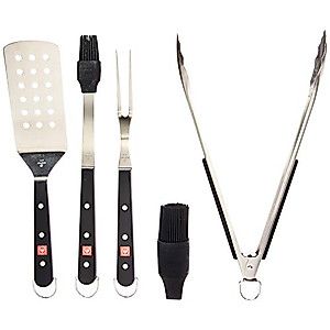 WUSTHOF BBQ Set Cook's Tools, One Size, Black