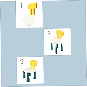 Veemoon Plastic Chairs 1pcs 's Assembled Educational Building Blocks Small Stool Plastic Chair Stool Educational Building Blocks Chair Chair Multifunction Stool Set Puzzle Kidcraft Playset