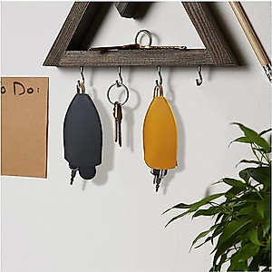 DIOWUS Car Key Case, Cute Fruits PU Leather Key Bag Creative Pull-Out Cute Large-Capacity Car Key Case Car Keychain Pouch Sleeve (Large pattern)