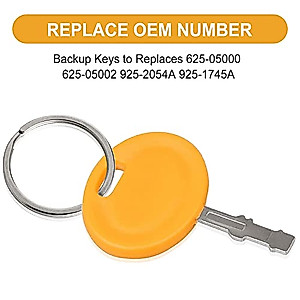 5pcs Spare Keys Ignition Keys Compatible with Cub MTD Troy Bilt Craftsman Lawnmower, Extra Keys Backup Keys to Replaces 625-05000 625-05002 925-2054A 925-1745A