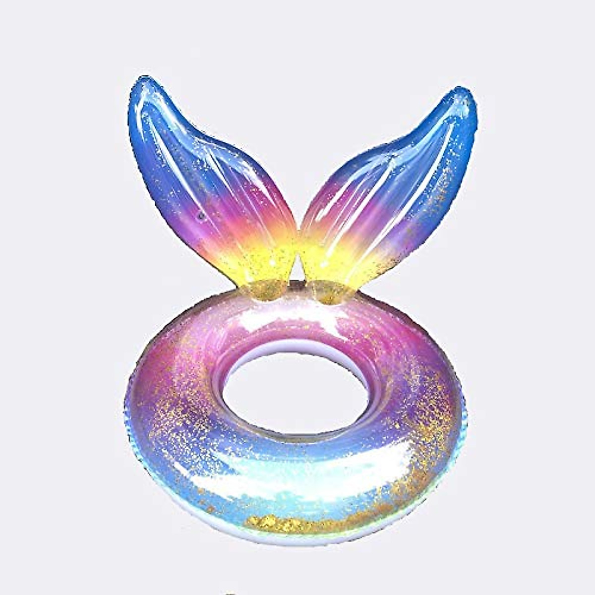 Inflatable Mermaid Pool Float - 2020 Floaties for Adults Pool Float Swimming Ring Pool Float Inner Tube Outdoor Beach Party Play Pool Water Toy for Adults