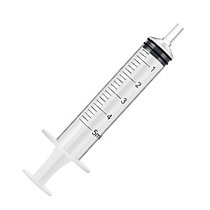 6 Pack – 5ml Plastic Syringe with Measurement, No Needle Suitable for Refilling and Measuring Liquids, Feeding Pets, Oil or Glue Applicator