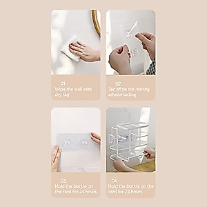 dpityserensio Hair Dryer Holder, Hair Tool Organizer, Wall Mount Metal Iron Blow Dryer Organizer, Bathroom Organizer Rack, Storage Basket for Comb, Curling Wands, Flat Irons (white)