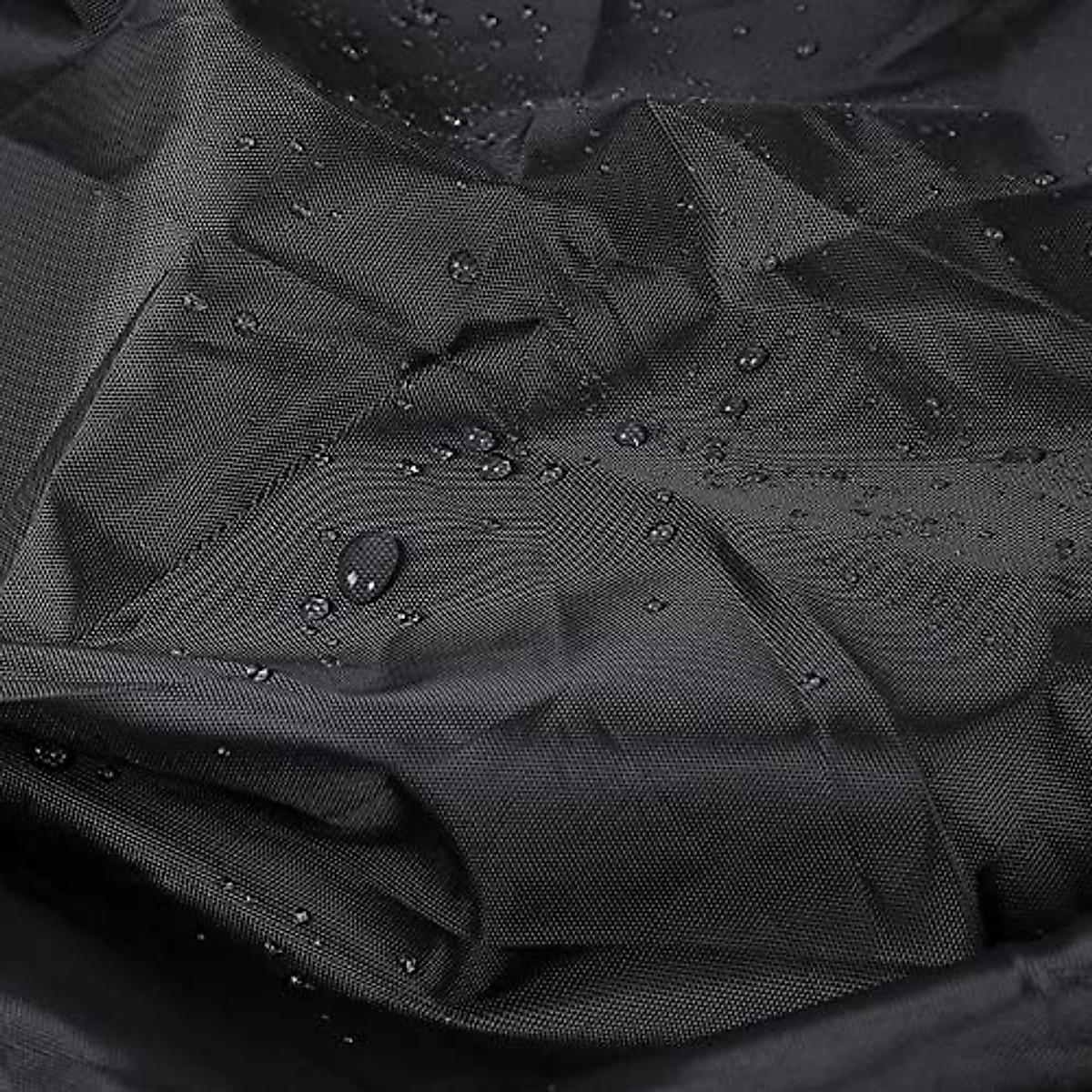 SUNSURE Square Fire Pit Cover 45x45x25 Inch Outdoor Patio Waterproof Gas Fire Pit Cover All Weather Resistant Heavy Duty Fire Pit Table Cover - Black (45x45x25in)