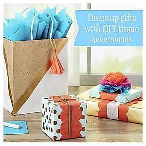 MORANTI Red Black Bulk Tissue Gift Wrapping Paper 30 Sheets 19.7 Inch x 27.5 Inch, Suitable for Gift Bags, Gift Box Packaging, Holidays, DIY Fringe Shred Filled Confetti, Party Decorations