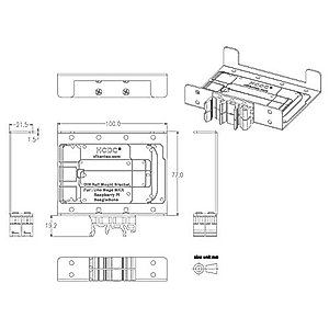 DIN Rail Mount Bracket for Raspberry Pi A+ B+ 2B 3B 3B+ 4B Zero Arduino Uno Mega Mkr BeagleBone
