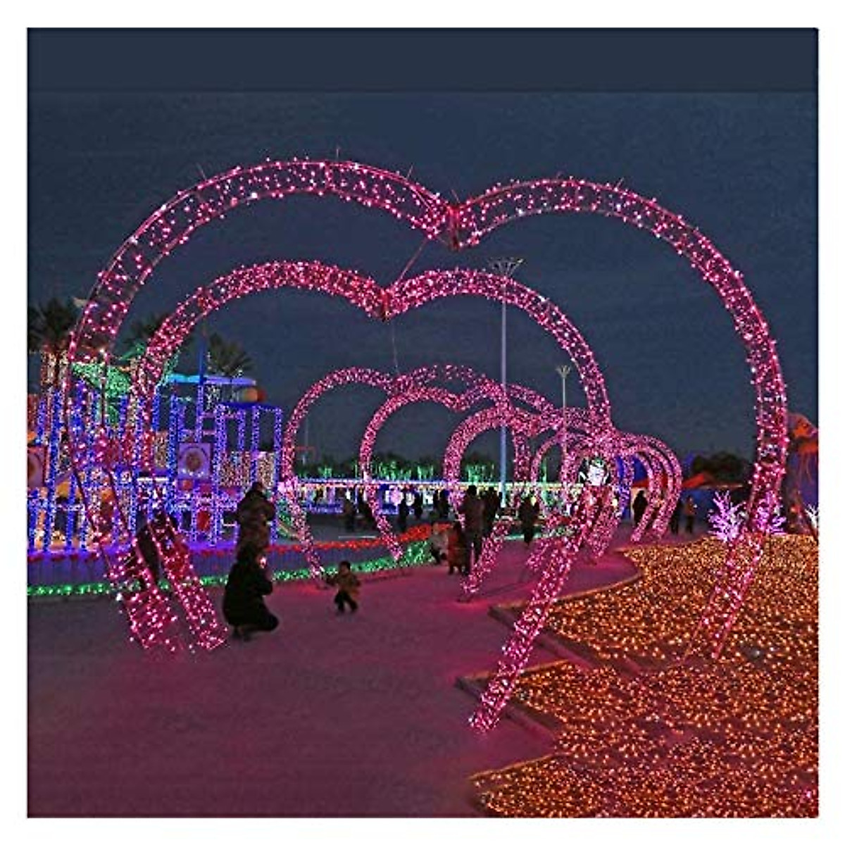 LIUPENGWEI Fairy String Lights，LED Rope Lights with 8 Lighting Modes, Perfect for Home, Garden, Bedroom, Christmas, Wedding, Party Decoration Lamp Garden Ghost Light
