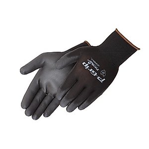 Liberty P-Grip Ultra-Thin Polyurethane Palm Coated Glove with 13-Gauge Nylon/Polyester Shell, Medium, Black (Bulk Case of 144), Gorilla Grip