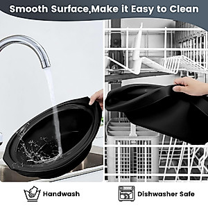 Slow Cooker Liners fit Crock Pot 7-8 QT,Maywe Tanso for Crock Pot Liners For 7-8 Quart Oval or Round Slow Cookers,Reusable & Leakproof Silicone Slow Cooker Liner For Crock Pot,Dishwasher Safe BPA Free