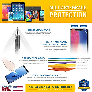 ArmorSuit [2 Pack] MilitaryShield Screen Protector Designed for Samsung Galaxy S22 Plus / S22+ 6.6" Case Friendly (2022 Release) Anti-Bubble HD Clear Film - Made in USA