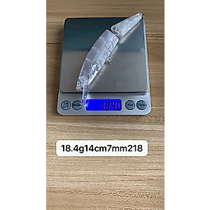 HTHYLURE 10PCS Unpainted Lure Blanks 18.4g 14cm with 7mm Free Fishing Eye Crankbait Baits Simulation Blank Body Clear Hard Baits Trout Salmon Minnow Lure Popper Lures Topwater Freshwater 7mm 218