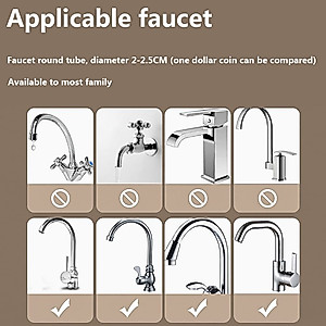 Sponge Holder for Kitchen Sink, Soap Dishcloth Brush Sink Caddy Drain Rack Aluminum Organizer for Kitchen Bathroom Accessories Compatible with Faucets 0.8-1.1 Inches in Diameter