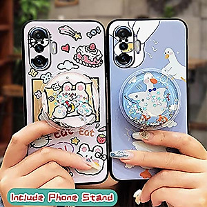Glisten Dirt-Resistant Lulumi Phone Case for Xiaomi Redmi K40 Gaming Edition/Poco F3 GT, Protective Soft Case Cute Anti-dust Phone Stand Holder Cover Cartoon Armor case Shockproof Cartoon, 10
