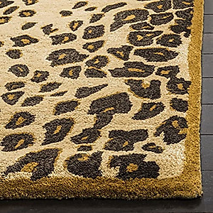 MARTHA STEWART by SAFAVIEH Collection 2'6" x 4'3" Teak MSR3621E Handmade Kalahari Wool & Viscose Accent Rug