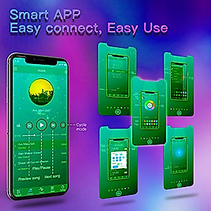 TJOY 19.6ft Under Cabinet Lighting + 50ft Bluetooth LED Strip Lights, 6PCS Dimmable 2700k-6500k Warm White to Daylight Bright LED Strip Light Bars for Kitchen Cabinet, Counter, Shelf