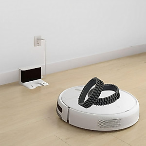 FOWSRHRG 2PCS Wheel Tires Skin, Anti Slip Tyre Skins Compatible with Eufy RoboVac 11S, 15T, 30, 30C, 11S, MAX, 15C, MAX, 12, 35C Models, Wheel Replacement Accessory Black