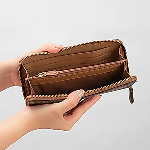 COACH(コーチ) Women Wallet, Khaki/Saddle, One Size