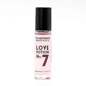 13 Moons Love Potion Number 7 Pheromone Infused Perfume Roll-on Oil, Strong Attraction Unisex Pheromones…