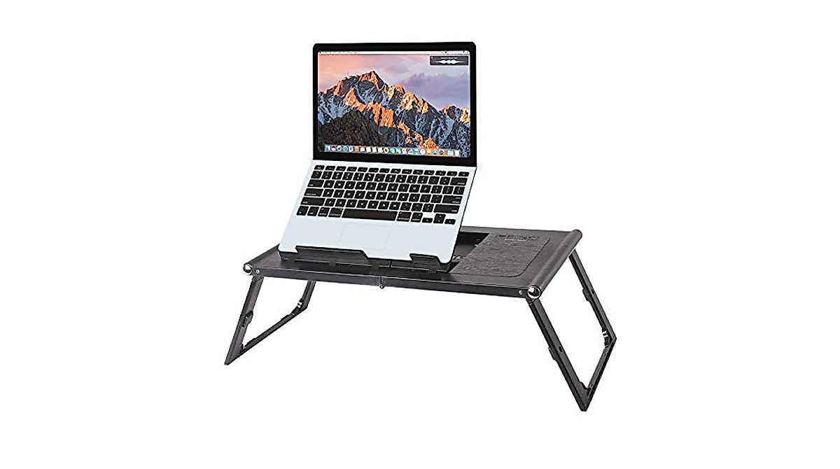 Etable Foldable Laptop Bed Tray with Power Bank & LED Light