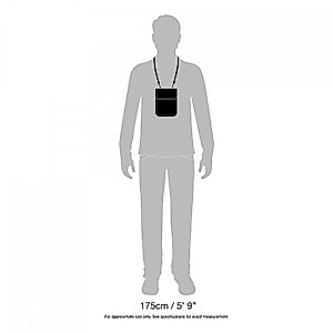 Pacsafe Coversafe X75 Anti-Theft RFID Blocking Neck Pouch, Black