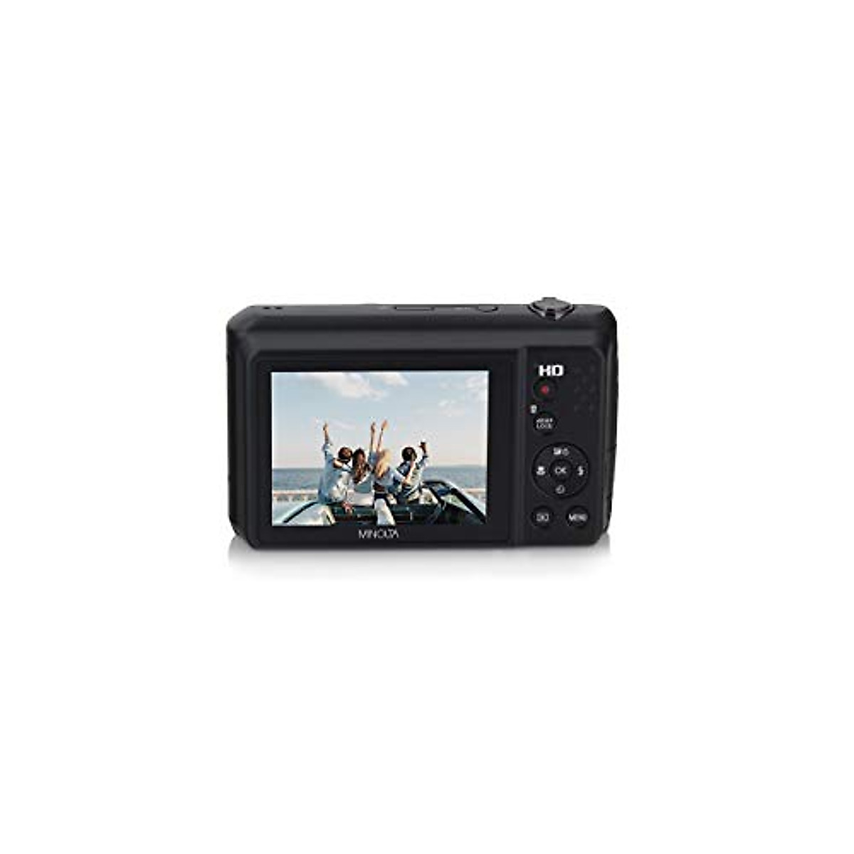 Minolta 20 Mega Pixels Wifi Digital Camera with 12x Optical Zoom & HD Video with 2.7-Inch LCD, Black (MN12Z-BK)