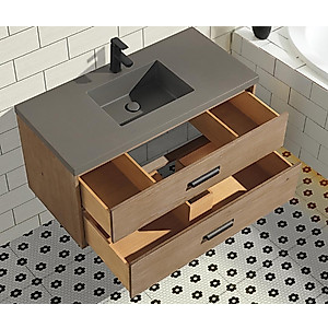 Ari Kitchen & Bath Kane 42" Bathroom Vanity Weathered Fir