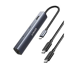 Anker Powerline II USB-C to USB-C 3.1 Gen 2 Cable (3ft), USB C Hub and USB C to USB C Cable, PowerExpand 6-in-1 USB C PD Ethernet Hub