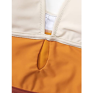 CUPSHE Women's One Piece Swimsuit Color Block Keyhole Cutout Bathing Suit, M