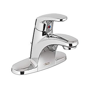 American Standard 7075000.002 Colony Pro Single-Handle Bathroom Faucet with Metal Drain, 1.2 GPM, Polished Chrome